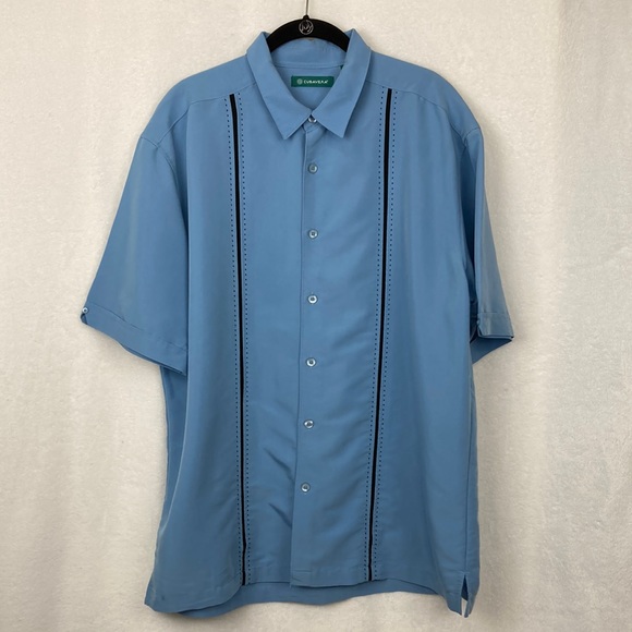 Cubavera | Shirts | Cubavera Mens Pick Stitch Panel Button Down Shirt ...